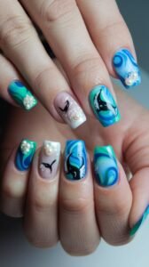 25 Amazing Ocean Themed Nails – Style Sage Pro