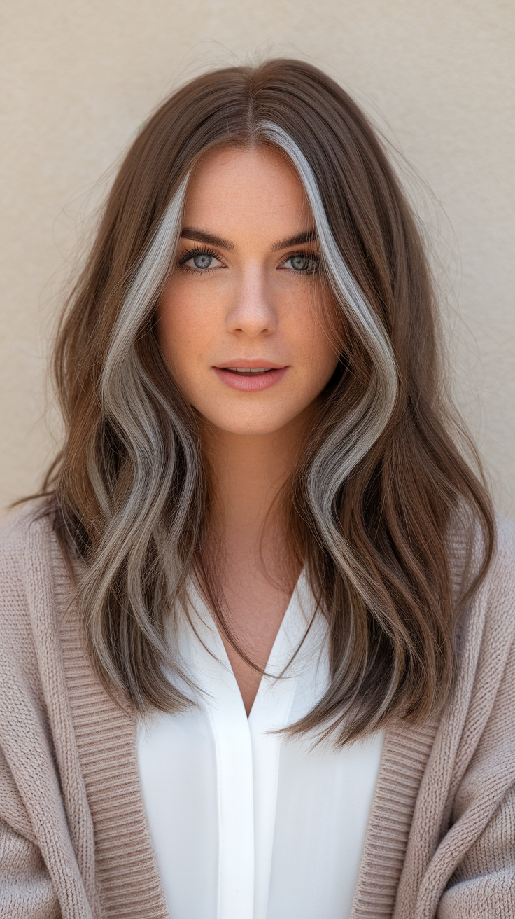 24 Chic Ways To Add Silver Highlights To Brown Hair – Style Sage Pro