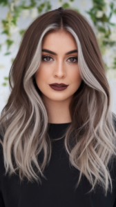 24 Chic Ways To Add Silver Highlights To Brown Hair – Style Sage Pro