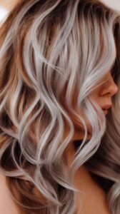 24 Chic Ways To Add Silver Highlights To Brown Hair – Style Sage Pro