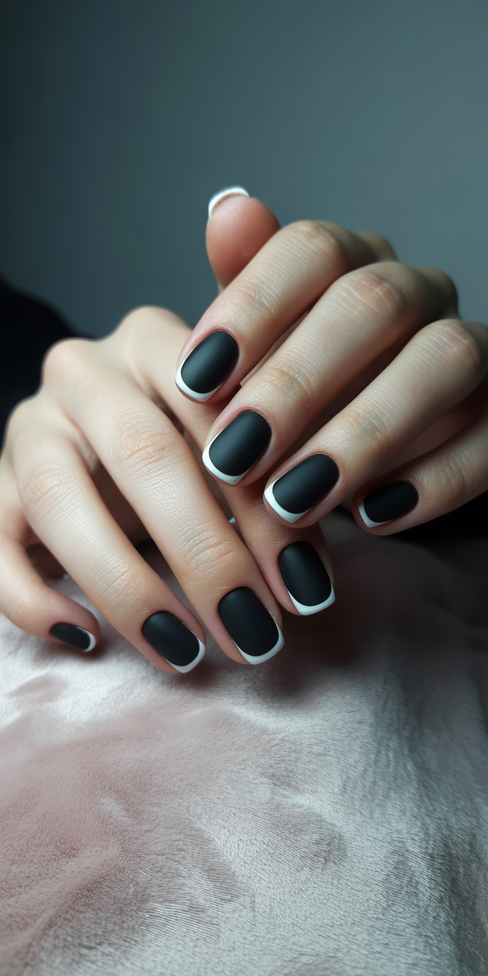 Glam Up Your Nails: 25 Black French Tip Designs You’ll Love – Style ...