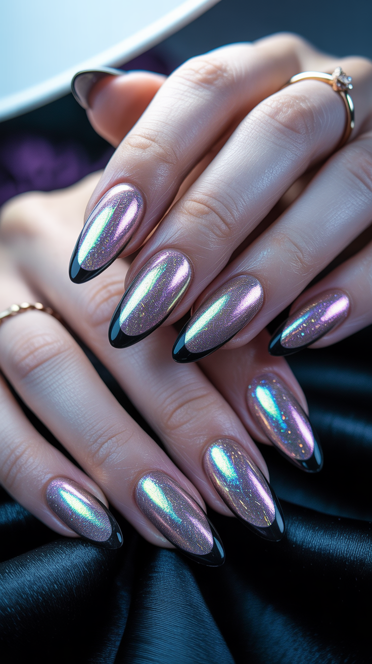 Glossy, Glam, Gorgeous! 21 Chrome French Tip Nail Ideas – Style Sage Pro