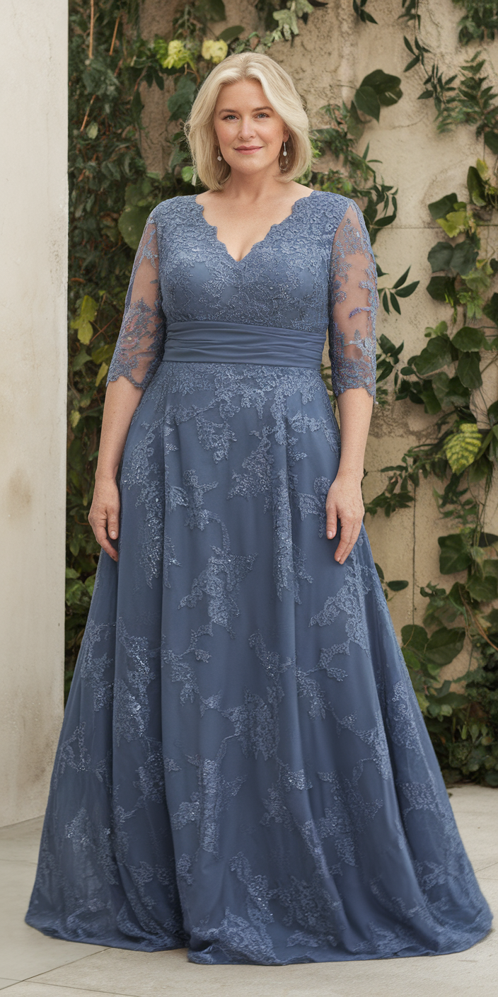 What to Wear as a Plus Size Mother of the Bride? 23 Flattering Dress ...